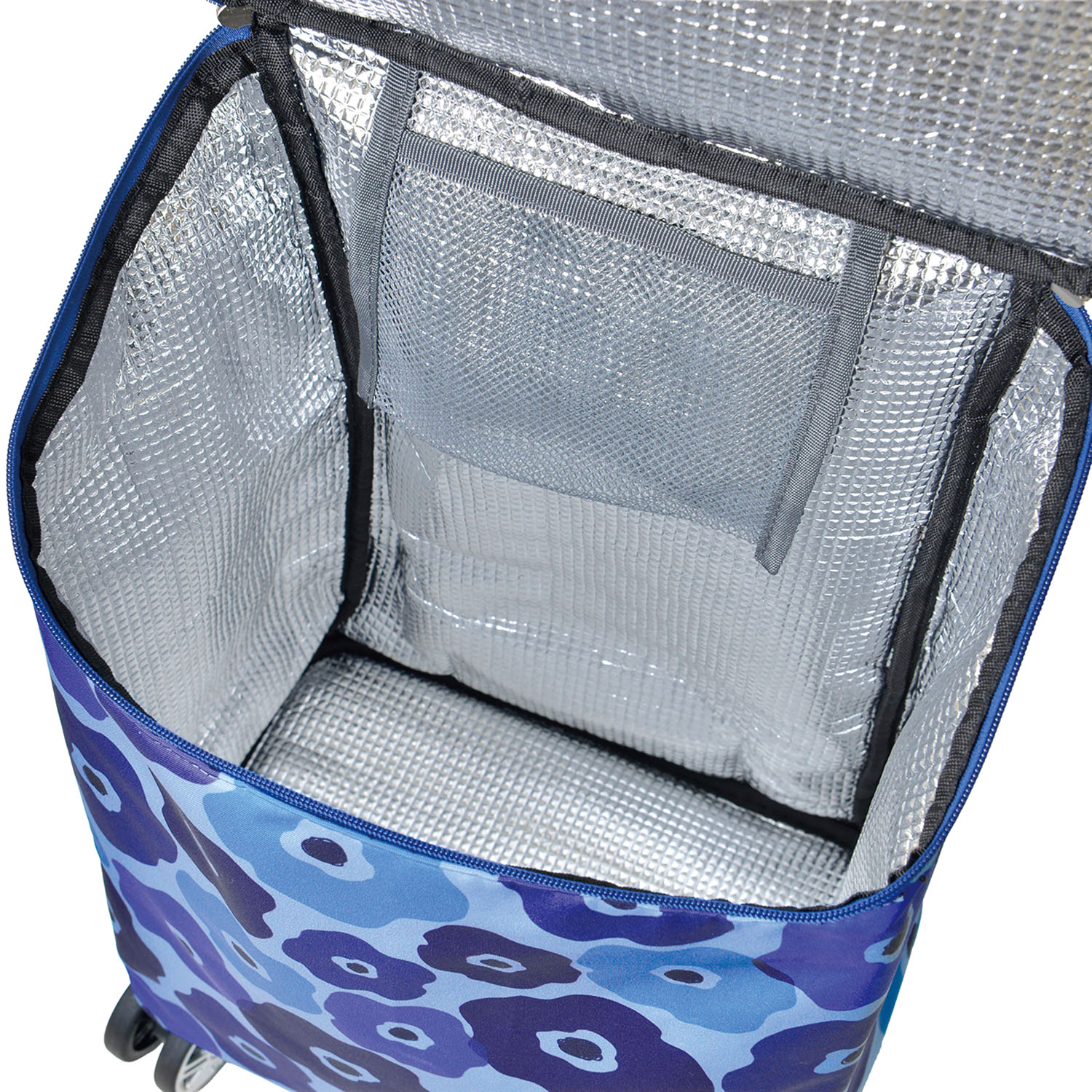 CHAMISS ショッピングカート 花柄4輪 ファスナー開閉 15-5041 | PRODUCTS | 鞄、バッグの製造、販売のUNOFUKU